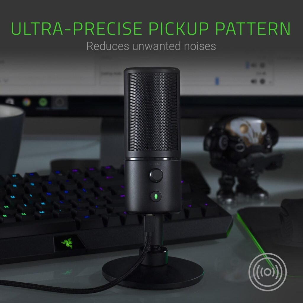 Microfone Gamer Razer Seiren X – Microfone para Live - Produtos Gamer